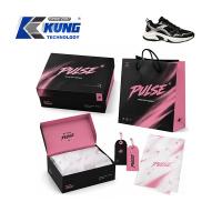 China Custom Shoe Packaging Set Shoe Boxes Hang Tags Shopping Bags Tissue Paper Eco-Friendly 2007 for sale