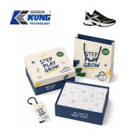 China Custom Shoe Packaging Set Shoe Boxes Hang Tags Shopping Bags Tissue Paper Eco-Friendly 2007 for sale