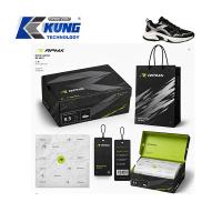 China Custom Shoe Packaging Set Shoe Boxes Hang Tags Shopping Bags Tissue Paper Eco-Friendly 2007 for sale