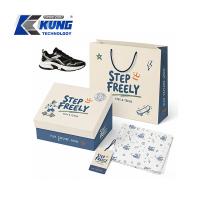 China Custom Shoe Packaging Set Shoe Boxes Hang Tags Shopping Bags Tissue Paper Eco-Friendly 2007 for sale