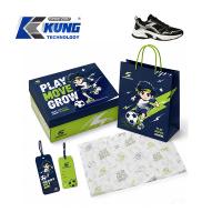 China Custom Shoe Packaging Set Shoe Boxes Hang Tags Shopping Bags Tissue Paper Eco-Friendly 2007 for sale