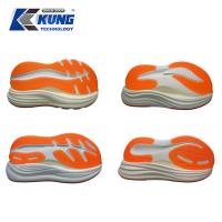 China Flexible lightweight EVA Sole with anti slip tread and durable CPU outsole designed for running casual and fashion shoes for sale