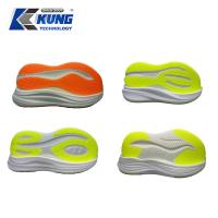China Flexible lightweight EVA Sole with anti slip tread and durable CPU outsole designed for running casual and fashion shoes for sale