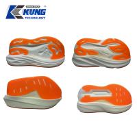 China Flexible lightweight EVA Sole with anti slip tread and durable CPU outsole designed for running casual and fashion shoes for sale
