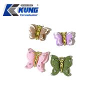 China Colorful 3D Plastic Shoe Flowers & Bow Decorations | Fashion Shoe Charms for Sandals, Slippers & Kids' Shoes for sale