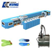 China Automatic PU Insole Pouring Machine with 96-Station, 48-Mold-Tray Continuous Production Line for sale
