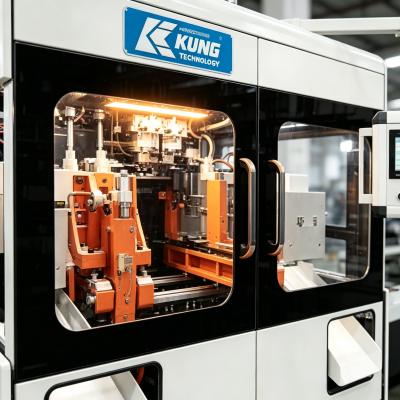 China High‑Efficiency Double‑Station Fully Automatic Extrusion Blow Moulding Machine with PLC Touch Screen for PE HDPE Hollow Plastic Bottles for sale