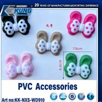 China Cute Cartoon Bow PVC Shoe Ornaments Various Styles Bowknot Decorations For Footwear for sale