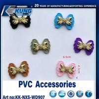 China Cute Cartoon Bow PVC Shoe Ornaments Various Styles Bowknot Decorations For Footwear for sale