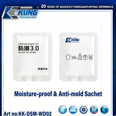 China High Efficiency Moisture‑proof Anti‑mold Sachet, Disposable Desiccant Bag for Shoes, Garments, Luggage and Gift Boxes, Prevent Mildew and Damp During Sea Shipment Storage for sale