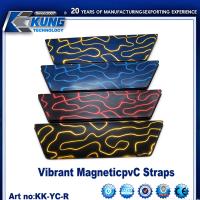 China Vibrant Magnetic PVC Straps Custom Wavy Pattern Decorative PVC Strips For Shoe Upper Handbag Leather Goods Accessories for sale
