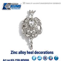 China Zinc Alloy Crystal Rhinestone Heel Decorations for Ladies Wedding High Heels for sale