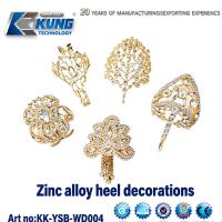 China Zinc Alloy Crystal Rhinestone Heel Decorations for Ladies Wedding High Heels for sale