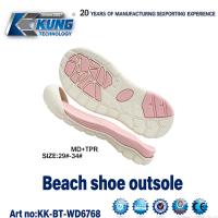 China Lightweight MD TPR Composite Beach Shoe Outsole for sale