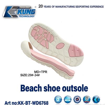China Lightweight MD TPR Composite Beach Shoe Outsole for sale