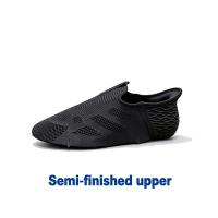 China Durable Lightweight Breathable Knit Semi‑Finished Upper For Men Casual Footwear Raw Parts for sale
