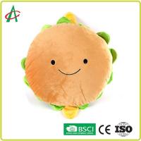 China 0.1kgs Hamburger Pet Plush Toy Three Charming Sounds for sale