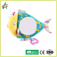 China BSCI Plush Books For Babies 23.5x35cm Fish Shape With Mirror for sale