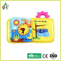China CPSIA Cotton Baby Rag Books , 25cm Cloth Books For Infants for sale