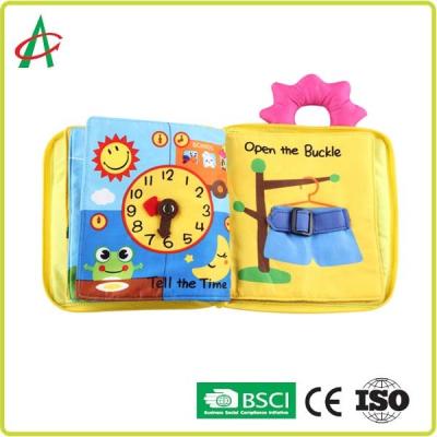 China Polyester 20x20cm Soft Cloth Books For Babies ASTM Standard for sale