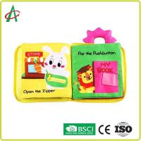 China Polyester 20x20cm Soft Cloth Books For Babies ASTM Standard for sale