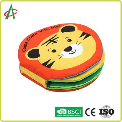 China Round Rag Soft Books For Infants 18cmx18cm colorful printing for sale
