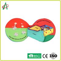 China Round Rag Soft Books For Infants 18cmx18cm colorful printing for sale