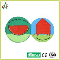 China Round Rag Soft Books For Infants 18cmx18cm colorful printing for sale