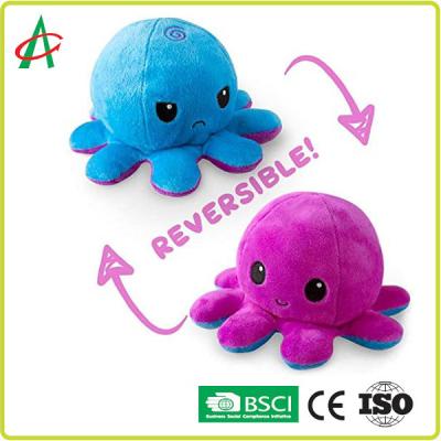 China Double Side Octopus Mood Doll 40x50mm Change Face Can Turn Over for sale