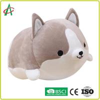 China Dog 20 Inches Plush Toys Pillows 100 PP Cotton Filling Premium Fabrics for sale