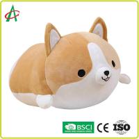 China Dog 20 Inches Plush Toys Pillows 100 PP Cotton Filling Premium Fabrics for sale