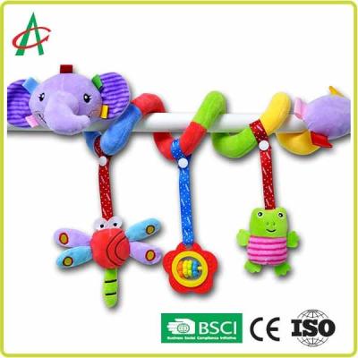 China 35cmx18cm Elephant Spiral Pram Toy Non Toxic For Babies for sale