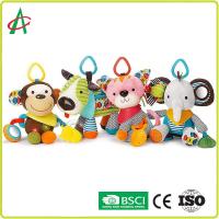 China 6 Inch Baby Animal Plush Toys , Elephant Rattle Toy CE Certified for sale