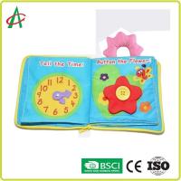 China Embroidery Cartoon Baby Soft Activity Book 22cm Adorable Illustrations for sale