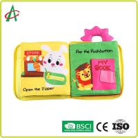 China Embroidery Cartoon Baby Soft Activity Book 22cm Adorable Illustrations for sale