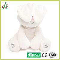 China Children Educational 30cm Musical Plush Toys Rabbit Stuffed Bunny for sale