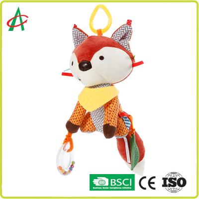 China 25cm Baby Plush Rattle Cute Fox Music Playing EN71 Standard for sale