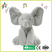 China CPSIA Safety Standard Musical Plush Toys , 25cm Baby Musical Elephant for sale
