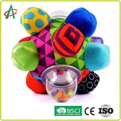 China 25cm Baby Rattle Ball Super soft plush fabric CPSIA Standard for sale