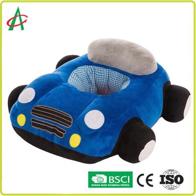 China L70cm Sit And Learn Car , ASTM Stuffed Toy Car Polyester Fabric for sale