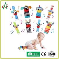 China 3.36 Ounces Baby Plush Rattle , ASTM Foot And Wrist Rattles for sale