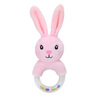 China CE Baby Bear Rattle , 21cmx8.5cm Stuffed Animal Rattle for sale