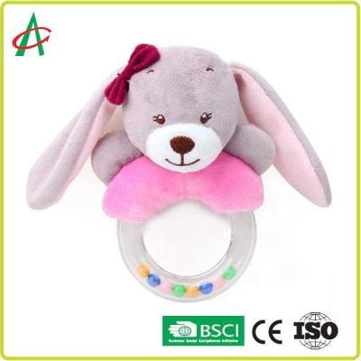 China CE Baby Bear Rattle , 21cmx8.5cm Stuffed Animal Rattle for sale