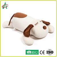 China Soft Spandex Plush Toys Pillows Dog Shaped Pillow In 17.5 X 9 Inch Size for sale