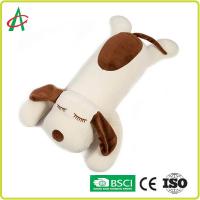 China Soft Spandex Plush Toys Pillows Dog Shaped Pillow In 17.5 X 9 Inch Size for sale