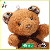 China 8cm Plush Teddy Bear Handcraft With Metal Keyring BSCI certificate for sale