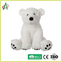 China 12 inches Cuddle Stuffed Toys , SNAS Polar Bear Stuffed Animal for sale