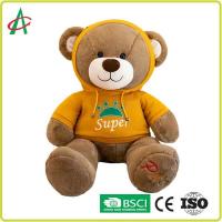 China CE 30cm Plush Teddy Bear Reinforced Stitching With Hoodie for sale
