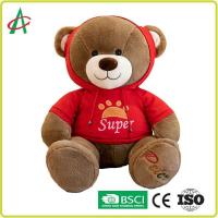 China CE 30cm Plush Teddy Bear Reinforced Stitching With Hoodie for sale