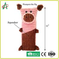 China 2 Pack Chew Proof Squeaky Dog Toy H11 inch Durable Soft Plush for sale